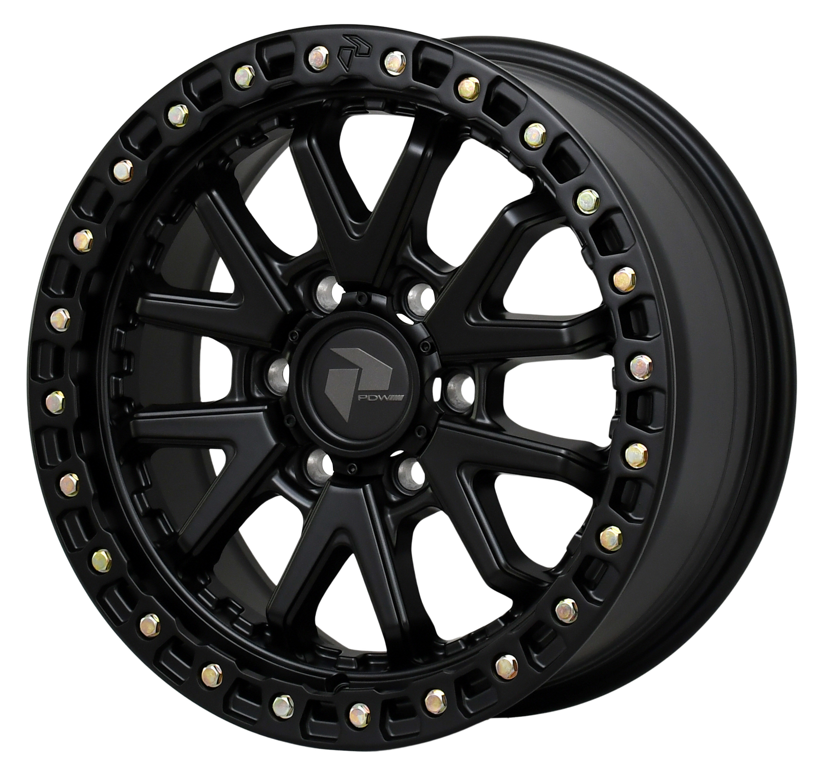 PDW DOMINATOR Satin Black 4x4 Wheels | 1500KG Load Rated