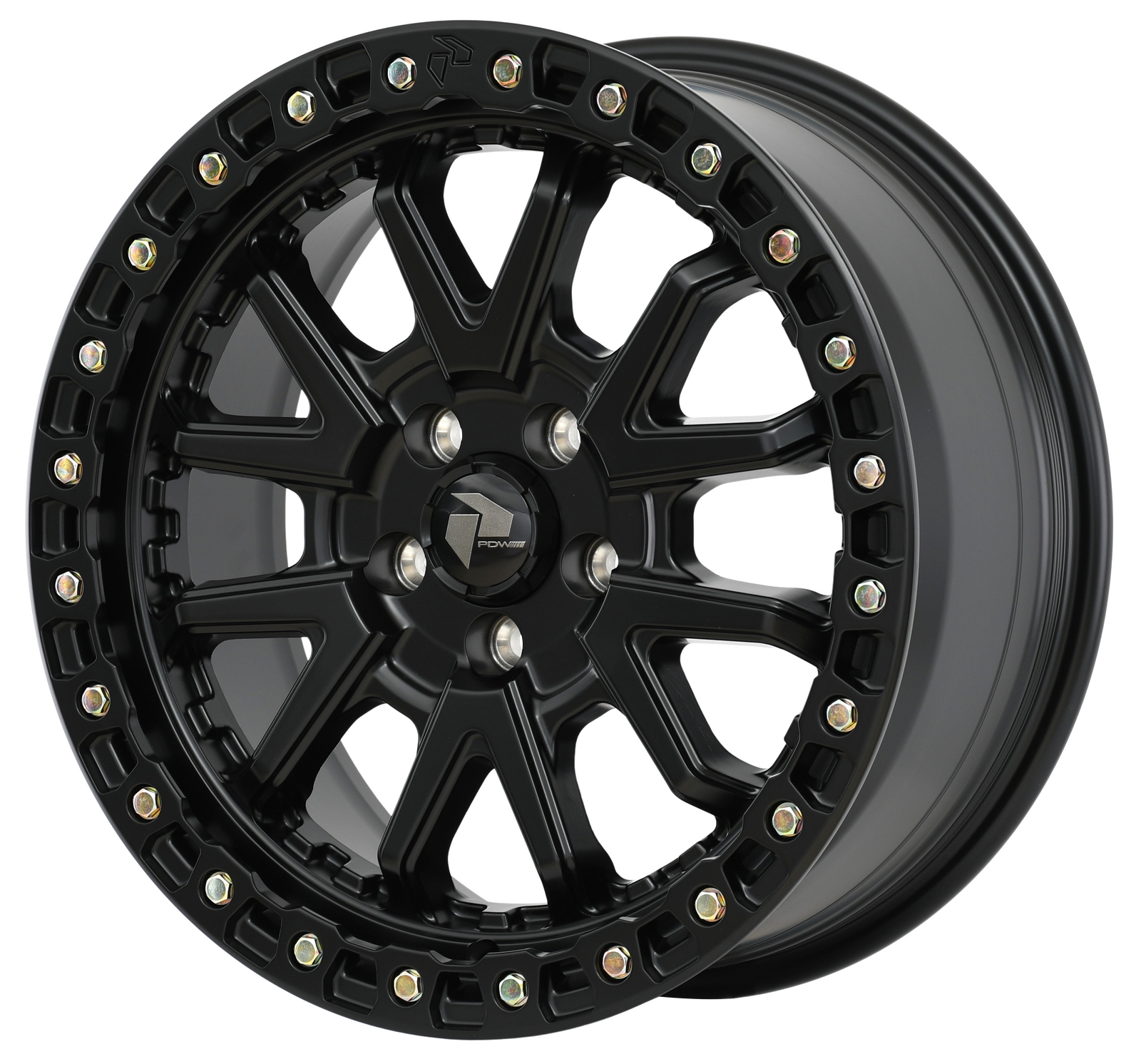 PDW DOMINATOR Satin Black 4x4 Wheels | 1500KG Load Rated